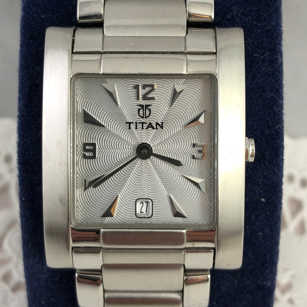 Titan Stainless Steel Watch Face Brushed Finish - Gem